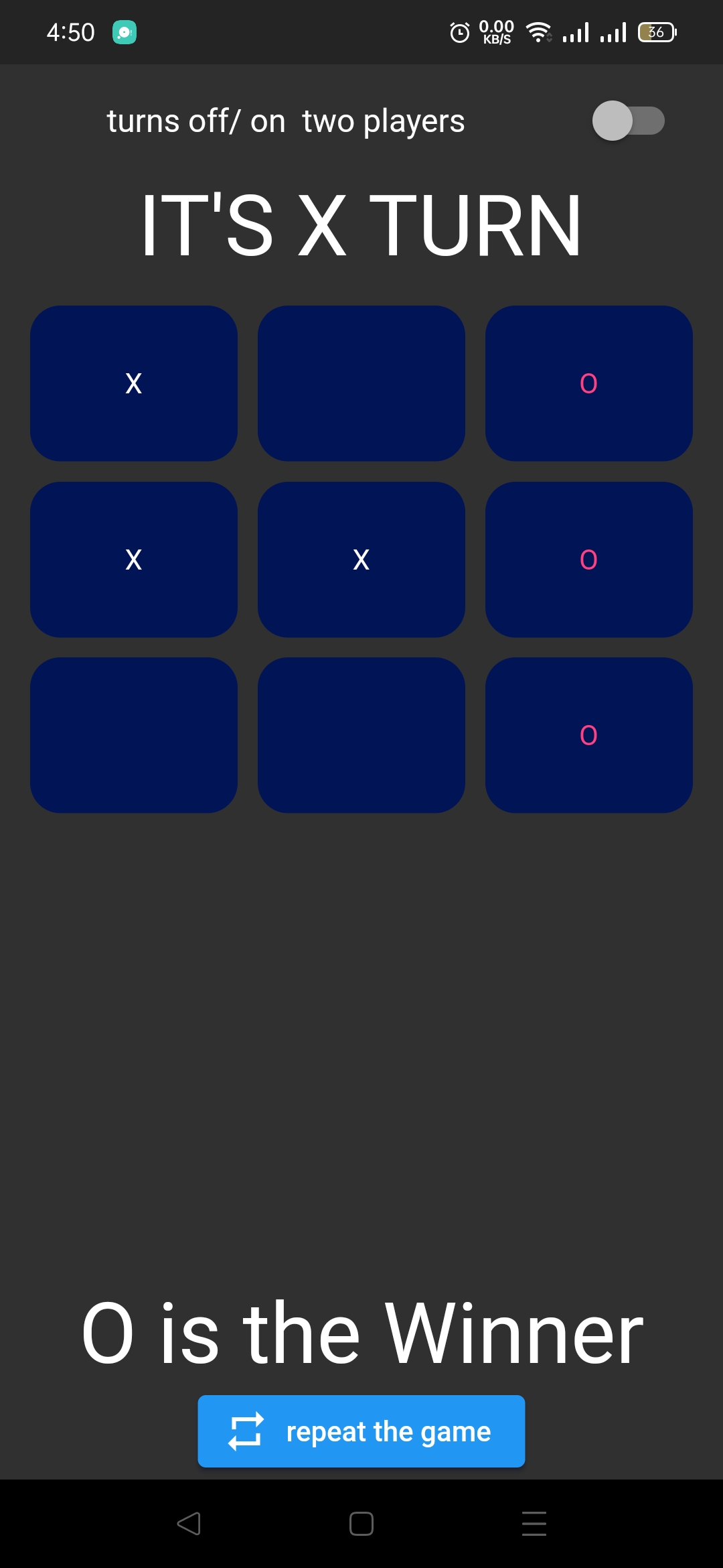 GitHub - Ahmedkhattab21/X-O-game: playes with PC or with your frind