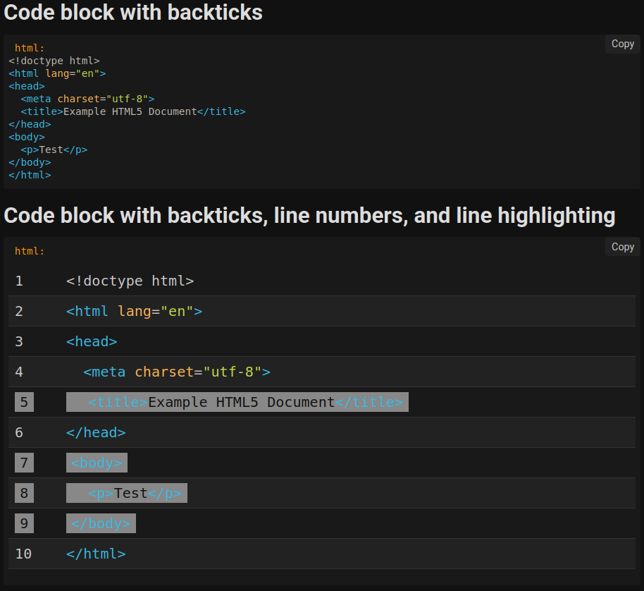 linenos and hl_lines uses a table, need a class definition applied so I can style this ...