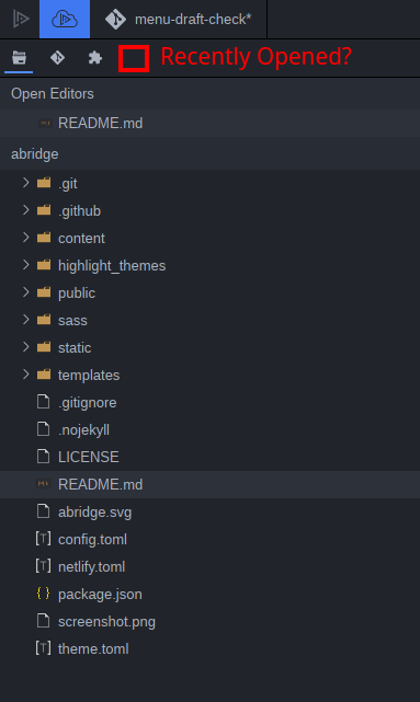 Recently Opened Files List / History · Issue #1558 · lapce/lapce · GitHub