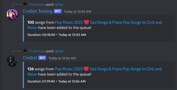 Spotify 100 track limit · Issue #1743 · Androz2091/discord-player · GitHub