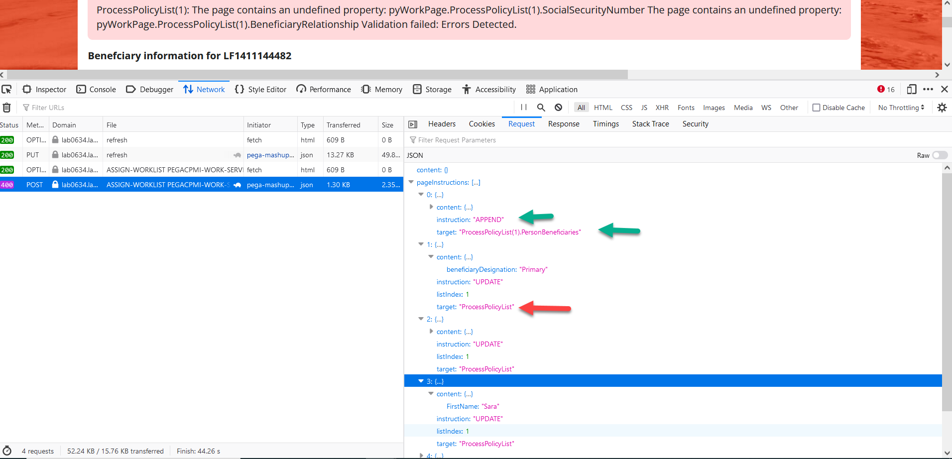 Page instructions not expected when appending a row to table · Issue #173 · pegasystems/uplus ...