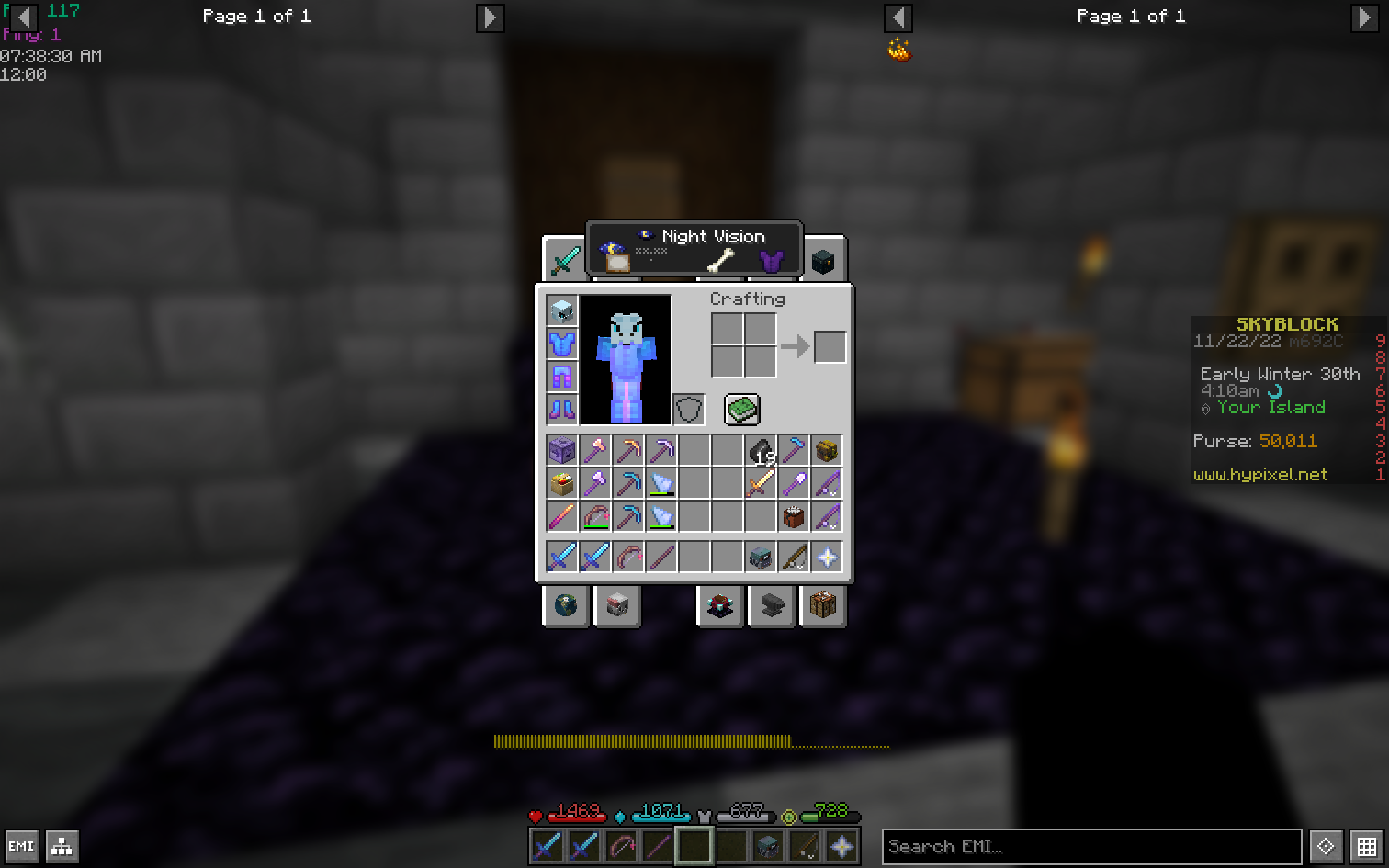 [bug] Potion effects block off top tabs · Issue #102 · SkyblockerMod/Skyblocker · GitHub