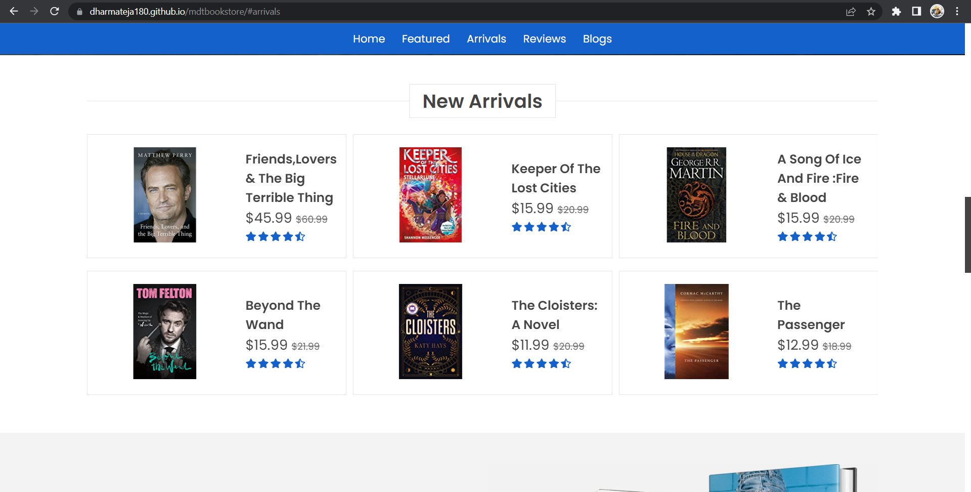 GitHub - Dharmateja180/mdtbookstore: Online bookstore website