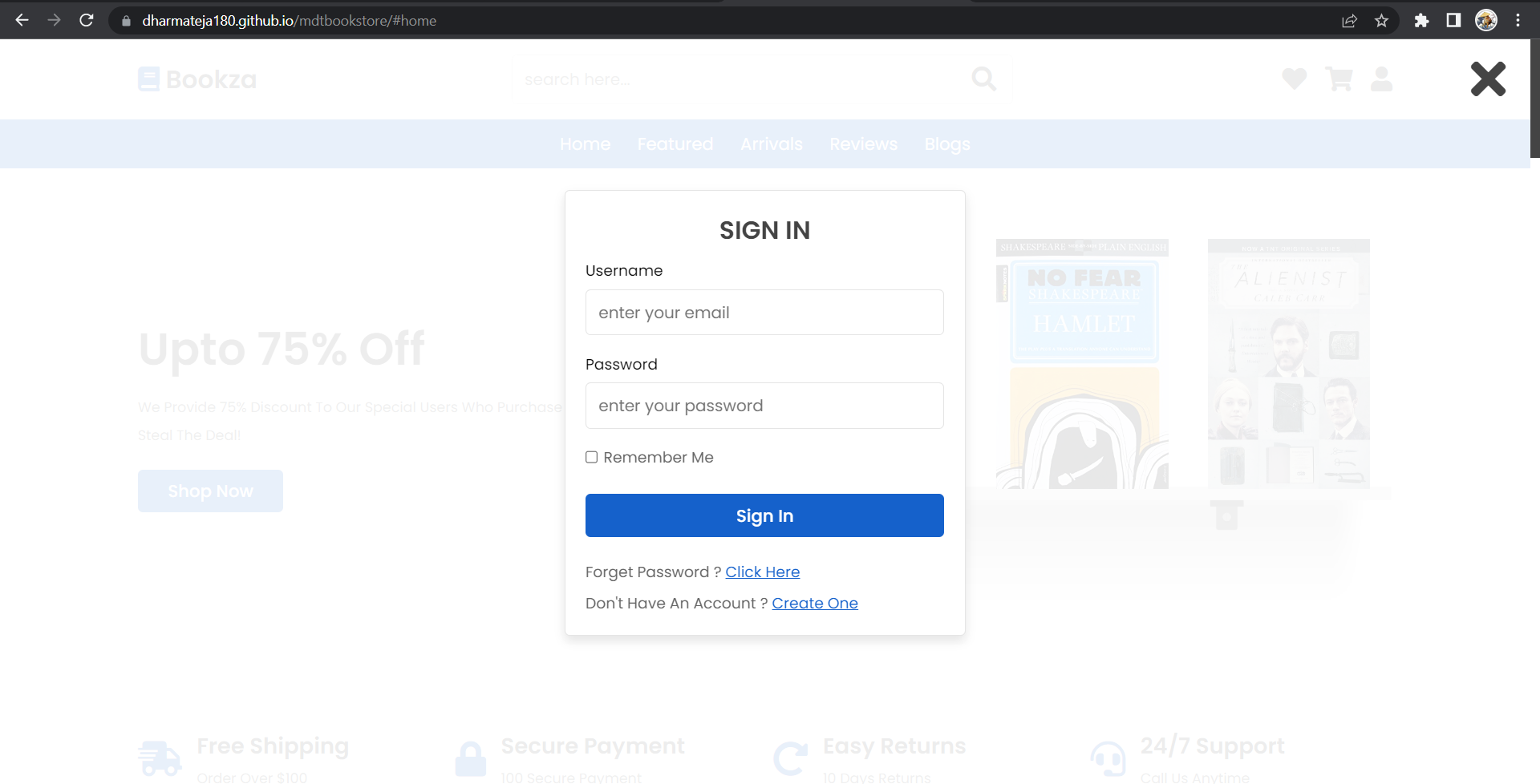 GitHub - Dharmateja180/mdtbookstore: Online bookstore website