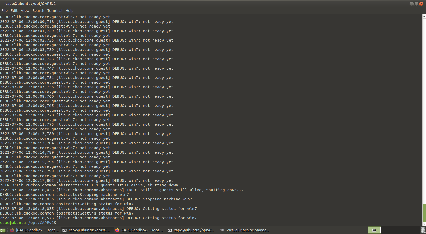 win7 not ready yet · Issue #990 · kevoreilly/CAPEv2 · GitHub