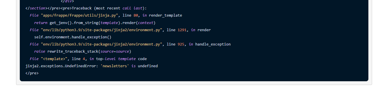 Jinja dynamic template in Markdown section of Page Builder · Issue #17047 · frappe/frappe · GitHub