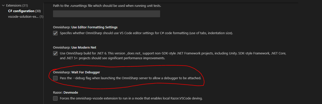 My Whole Device Cannot Connect To Omnisharp Server Please Rephrase Debugger Option For Disabled 3628
