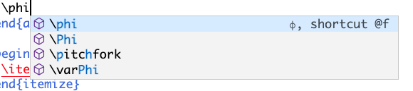 \phi, \varphi and \Phi little icons in intellisense are inverted ...