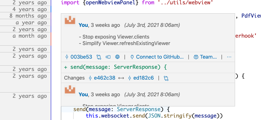 Hover On Blame Can Duplicate · Issue 1587 · Gitkrakenvscode Gitlens 3304