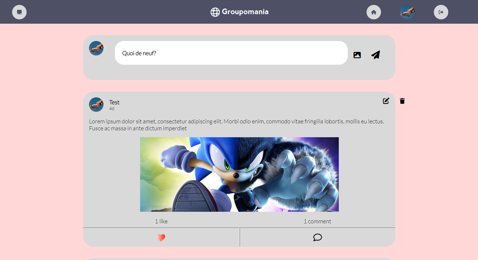 GitHub - MandfredGRONDIN/Groupomania-project: Ancien projet d'Openclassroom, créer un réseau social
