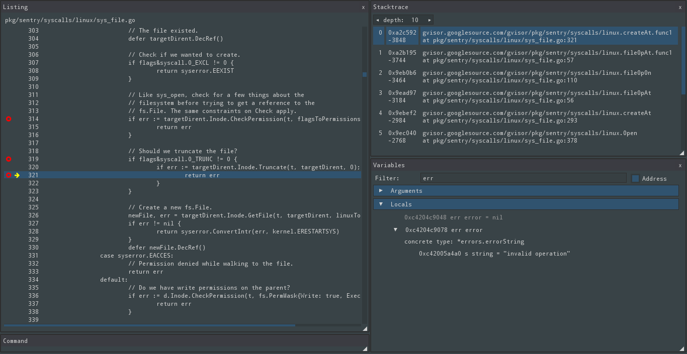 createAt should return permission denied when trying to overwrite /proc/cpuinfo from inside a ...