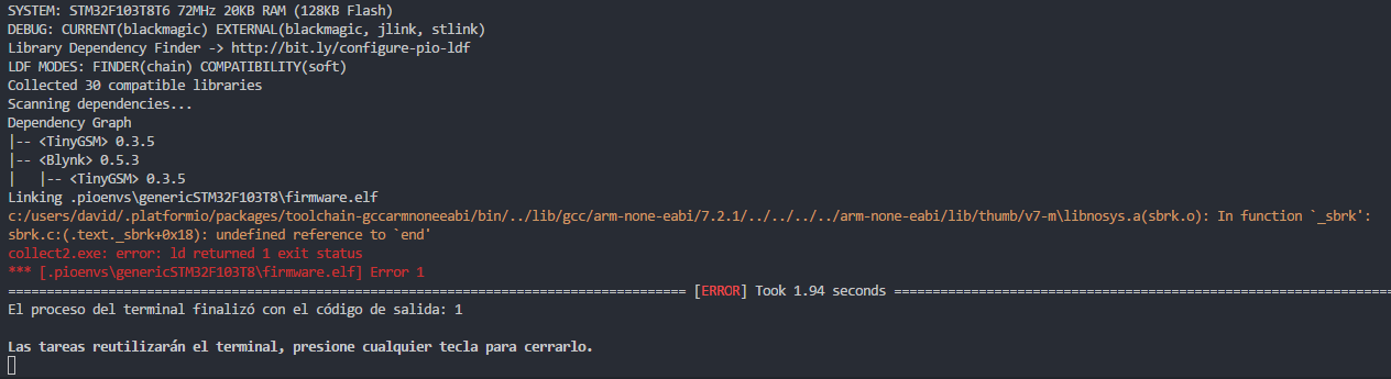 Error when compile in the STM32 platform · Issue #183 · vshymanskyy ...