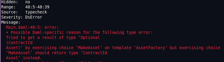Optional type mismatch errors in a confusing place · Issue #8202 · digital-asset/daml · GitHub