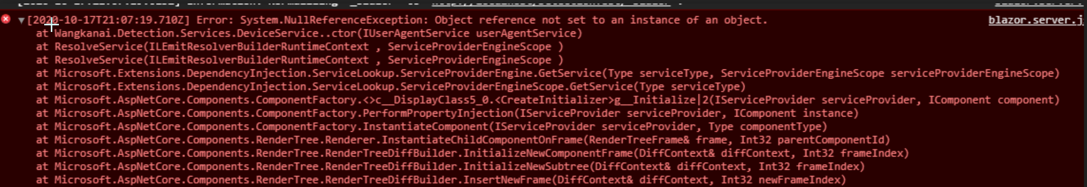 Error in Blazor Server · Issue #442 · wangkanai/wangkanai · GitHub