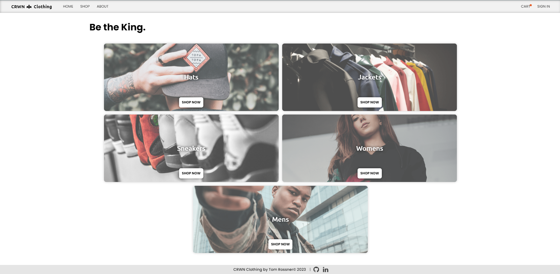 GitHub - TomRossner/crwn-clothing: CRWN-Clothing | E-commerce web-app built with ReactJS | Check ...