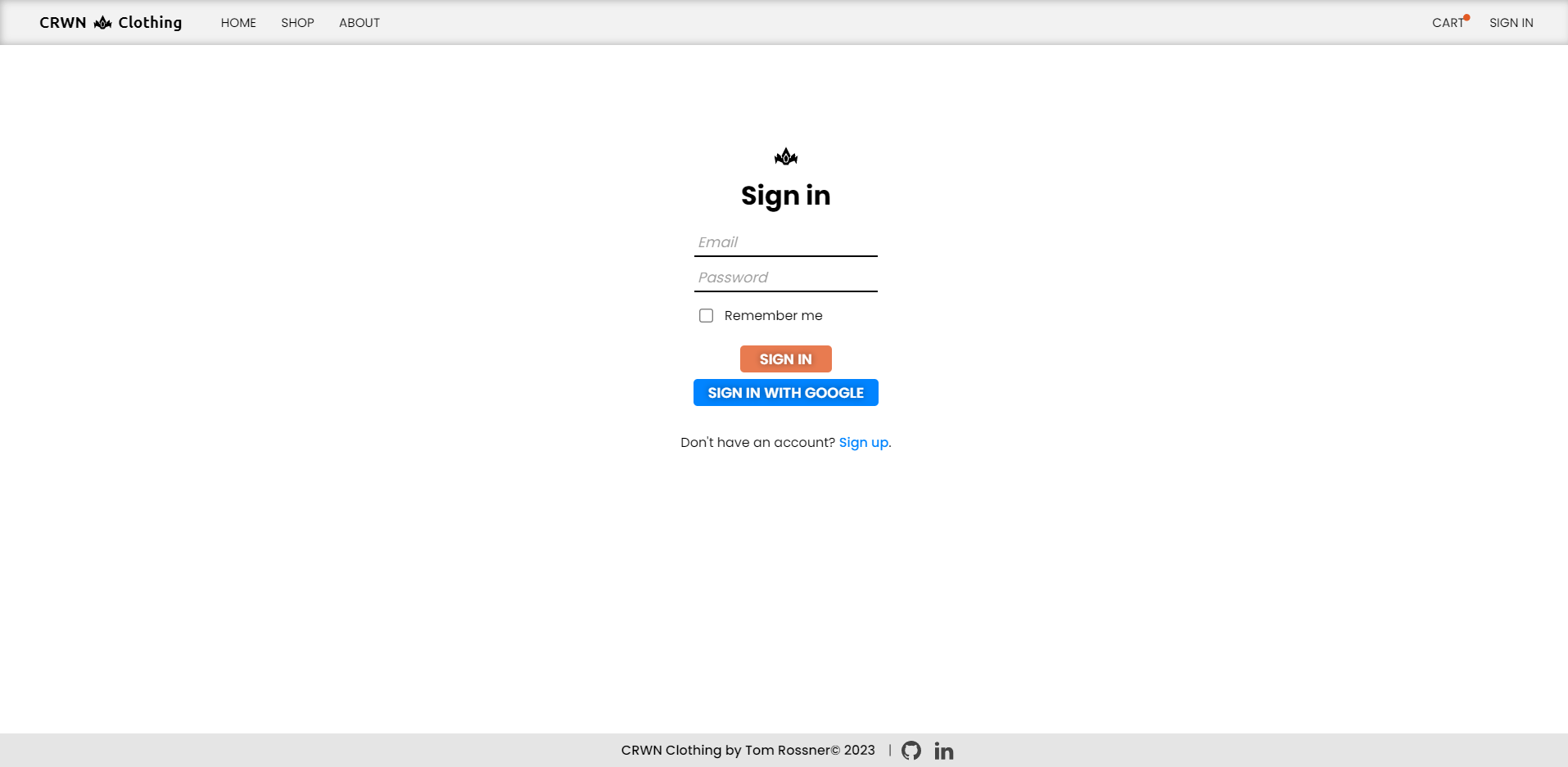 GitHub - TomRossner/crwn-clothing: CRWN-Clothing | E-commerce web-app built with ReactJS | Check ...