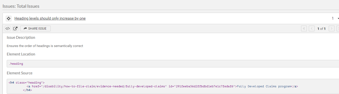 Heading level violation on Benefits hub template · Issue #12169 · department-of-veterans-affairs ...
