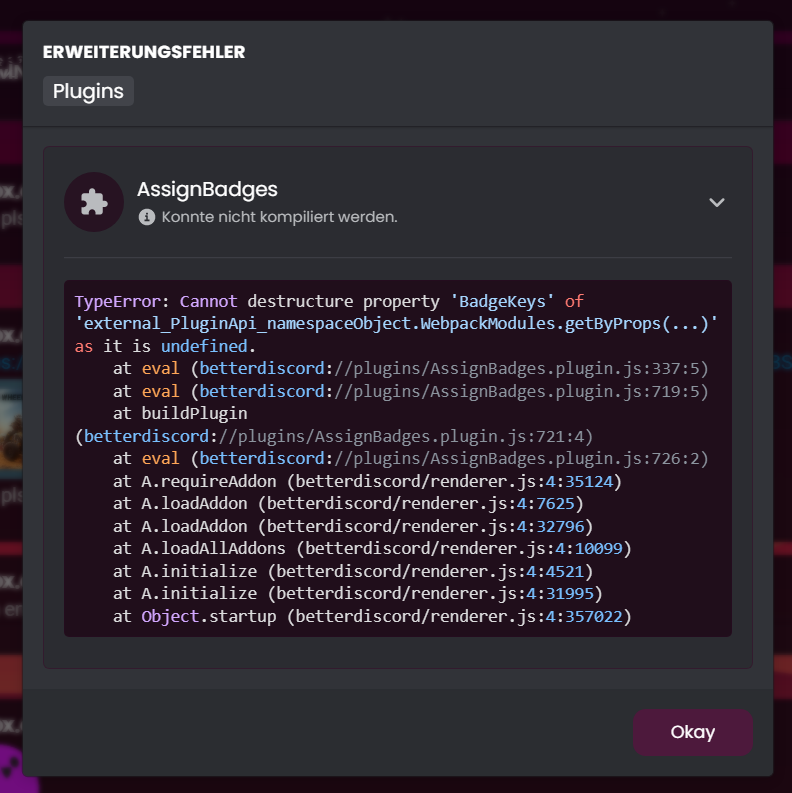 [BUG] · Issue #372 · QWERTxD/BetterDiscordPlugins · GitHub