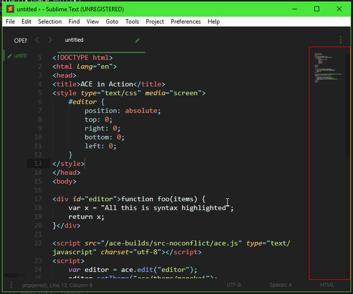 Add document sidebar · Issue #4019 · ajaxorg/ace · GitHub