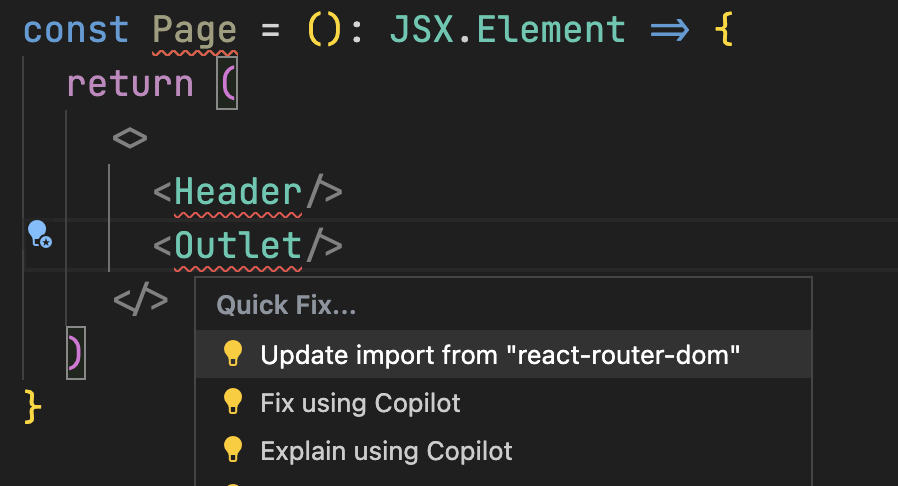 "Fix using Copilot" should have lower priority in "quick fix" menu than linter suggestions ...