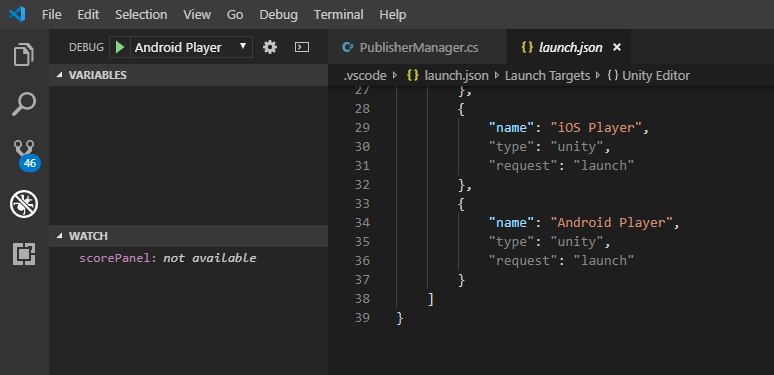 Debug In Visual Studio Code Unity Luliciti