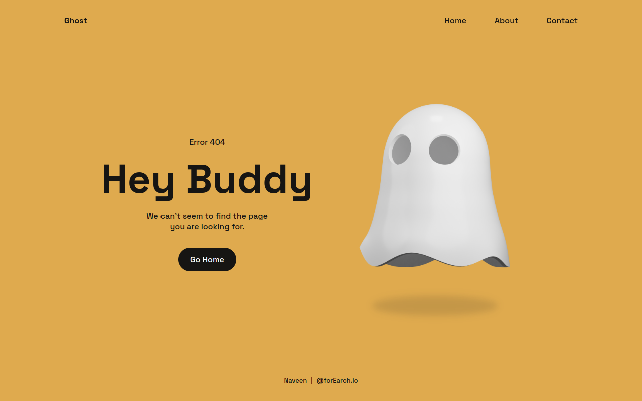 GitHub - claymeers/404-Ghost: Responsive 404 Cool Design Using HTML CSS ...