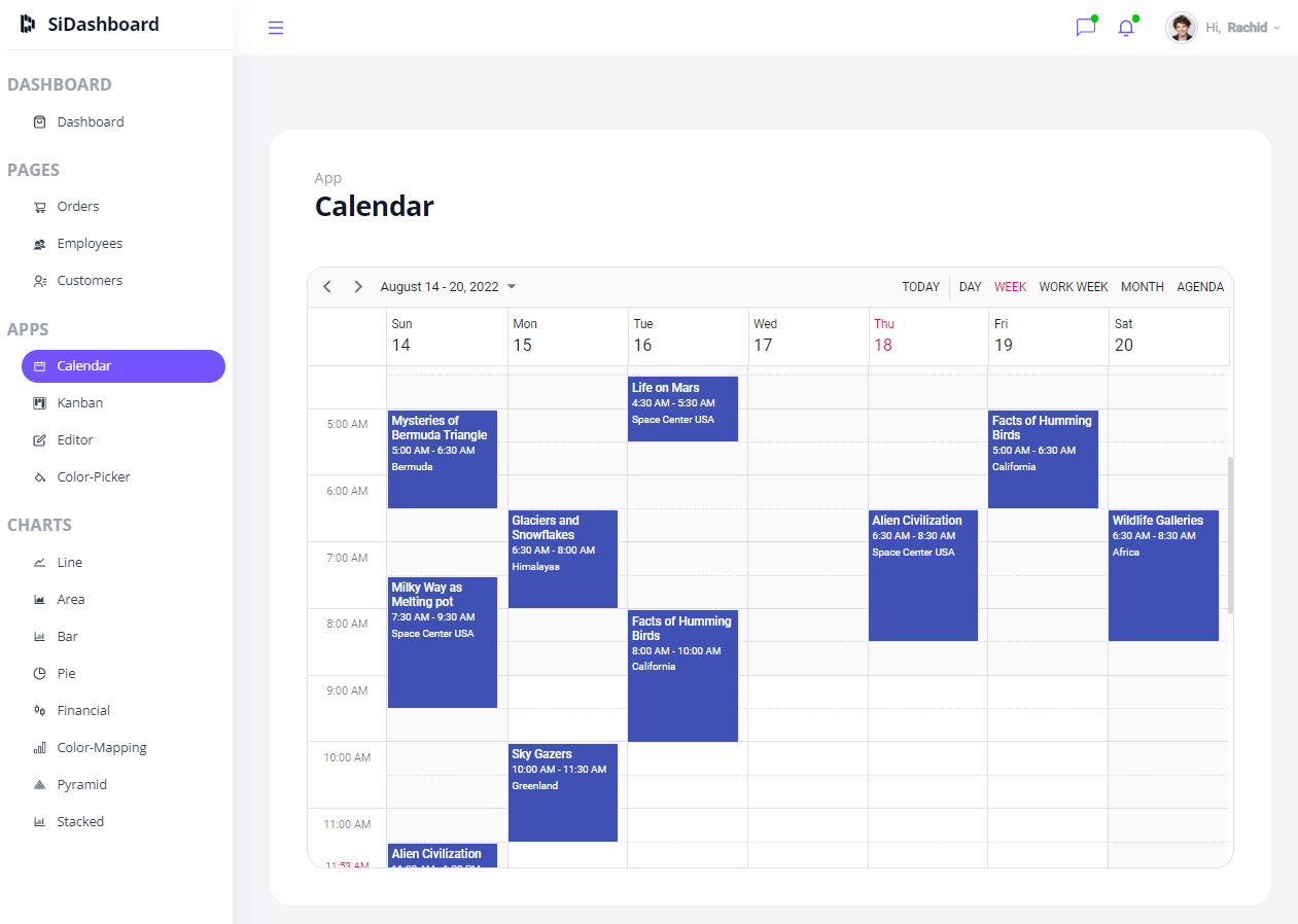 GitHub - chidraEl/SiDashboard: Admin Dashboard App Build Using React, With Theming, Tables ...