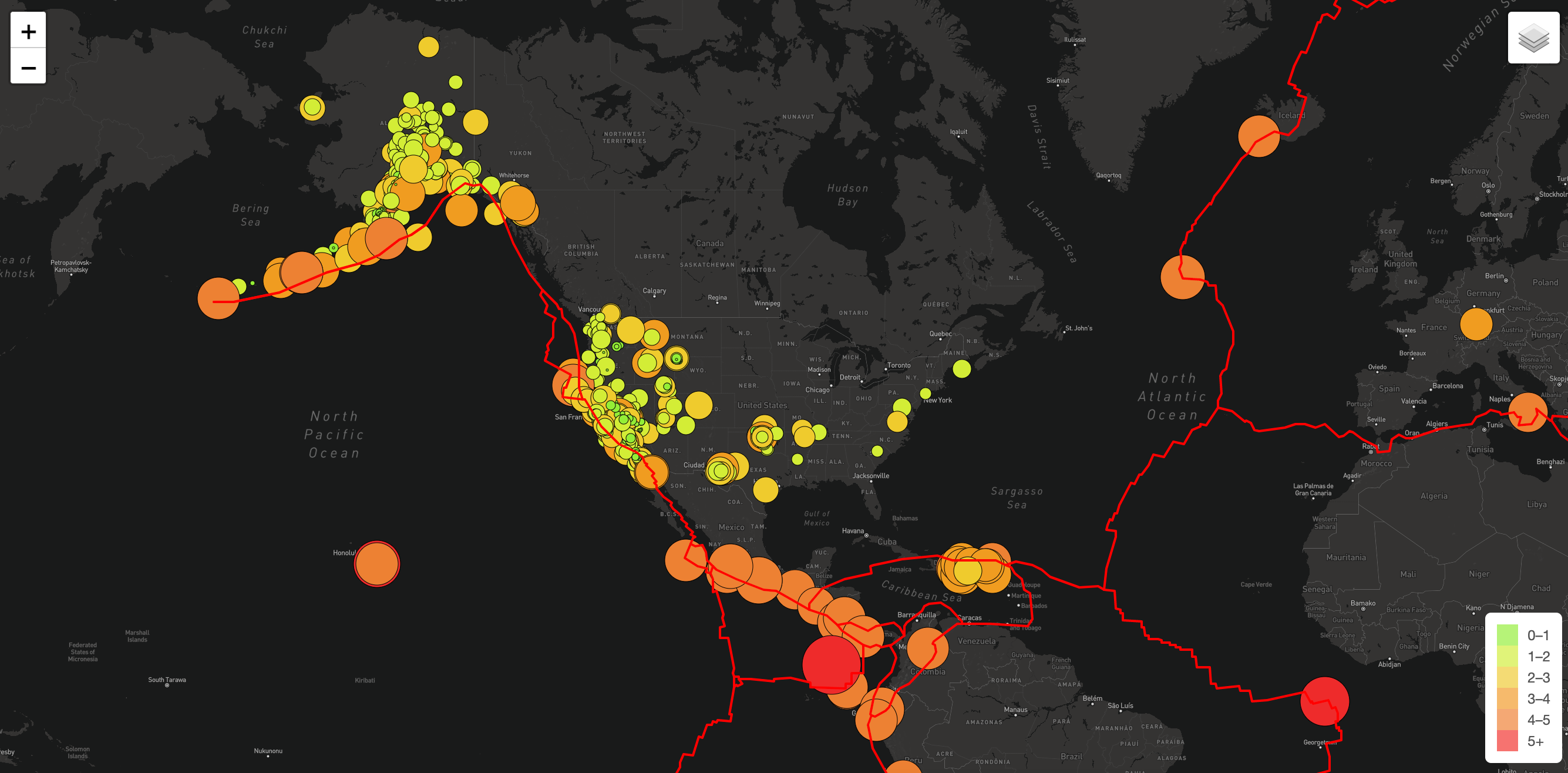 GitHub - stewamag/Mapping_Earthquakes: Using Leaflet.js to populate a geographical map with ...