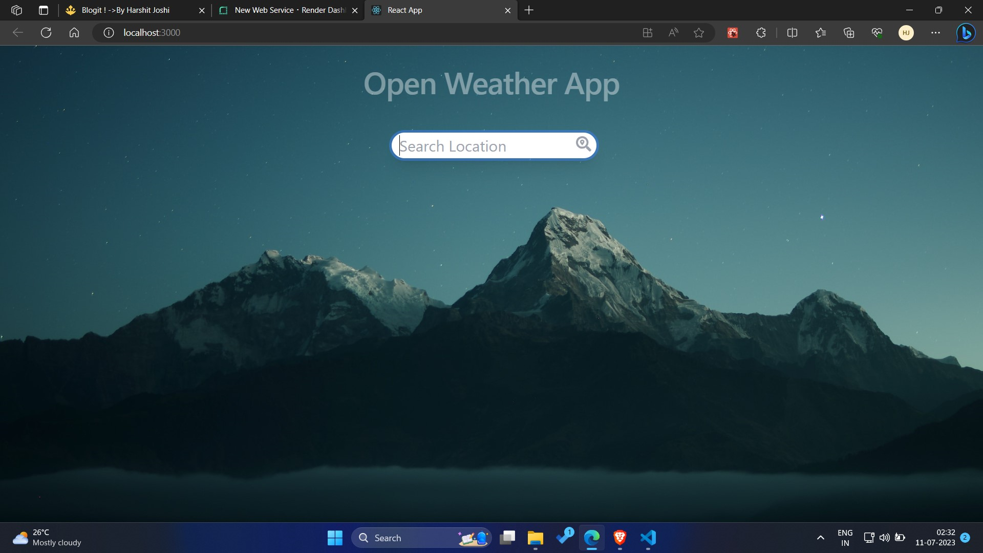 GitHub - HJoshi012802/Open-Weather-App: You can search for your ...