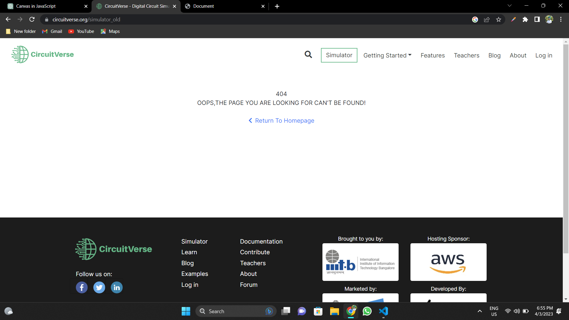 404 error on clicking View previous UI under project drop down in simulator · Issue #3714 ...