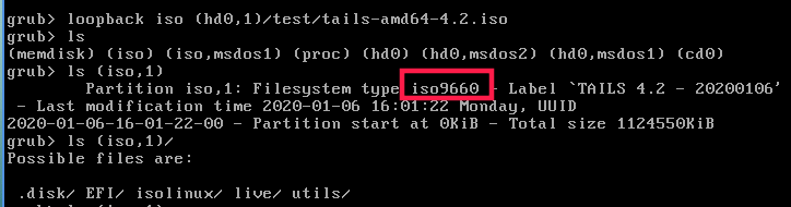 Tails 4.2 ISO not UEFI64 booting · Issue #77 · a1ive/grub2-filemanager · GitHub