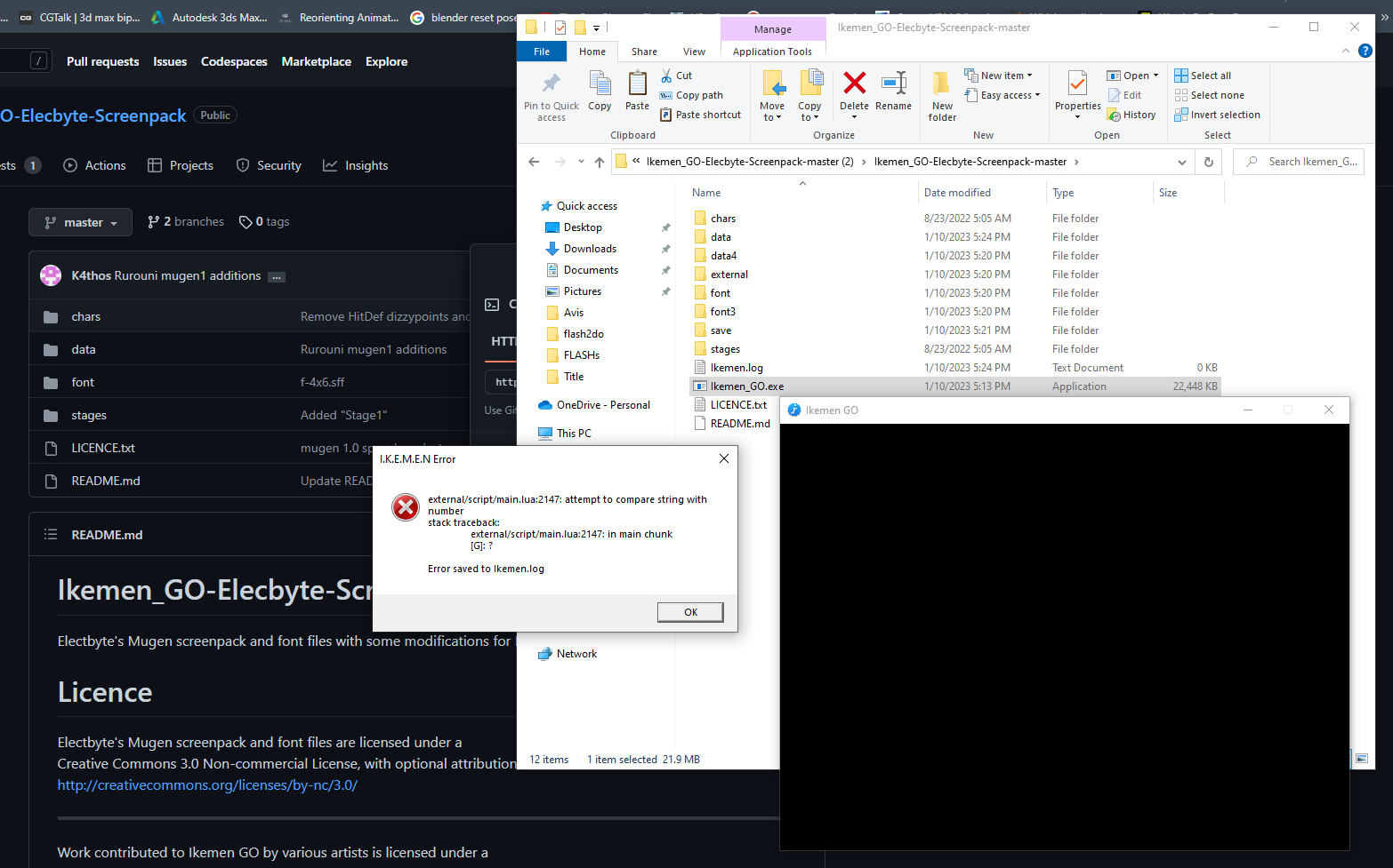 Bug: Engine Crash · Issue #805 · ikemen-engine/Ikemen-GO · GitHub