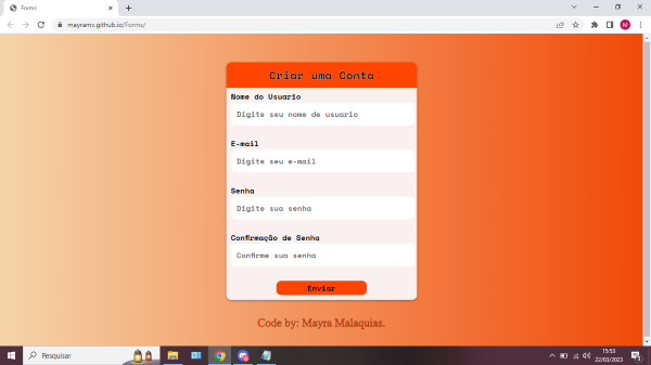 GitHub - Mayramv/Forms: Formulário de Cadastro