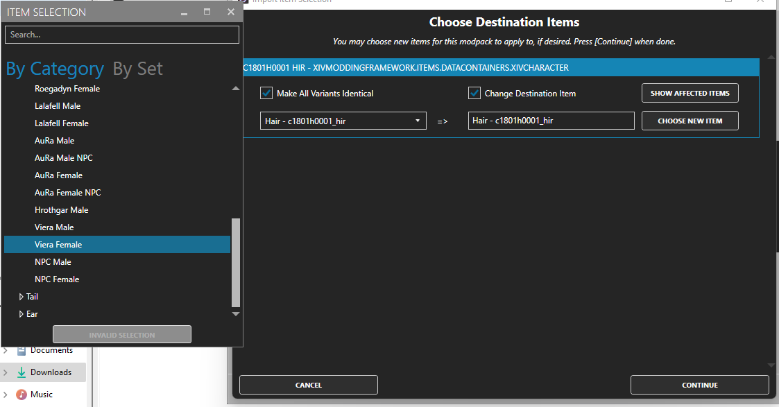 Can't use item converter or change destination items · Issue #183 · TexTools/FFXIV_TexTools_UI ...