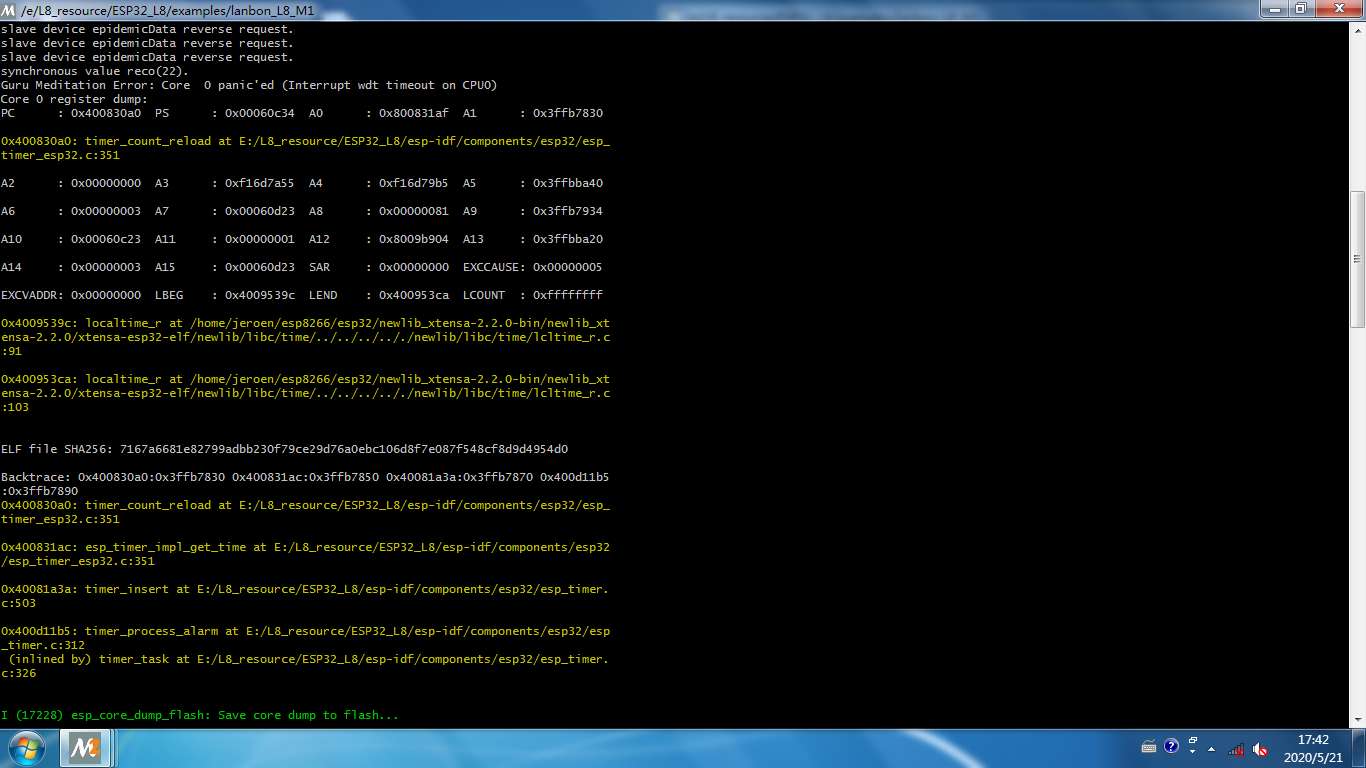 关于偶发esp_timer崩溃 · Issue #140 · espressif/esp-mdf · GitHub