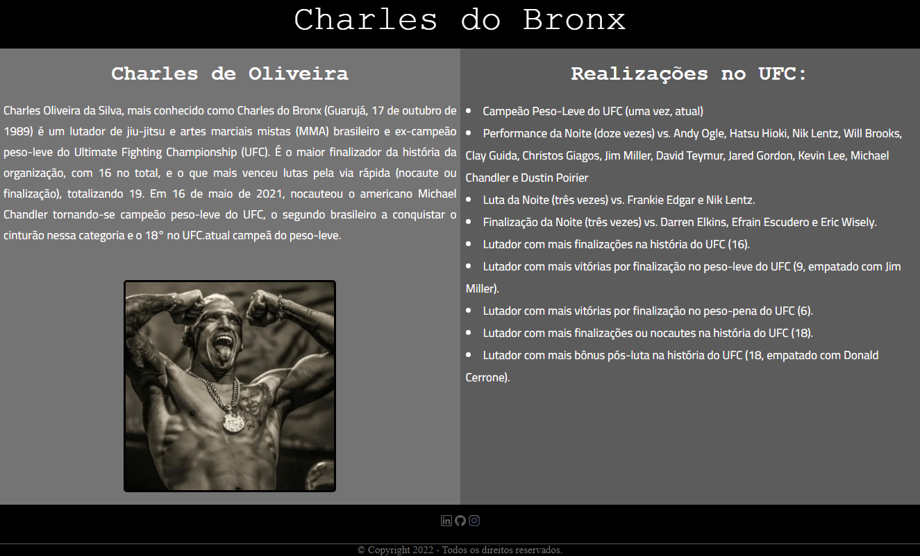 GitHub - xmrenno/charlesdobronx: Biografia do Charles do Bronx, usando HTML/CSS
