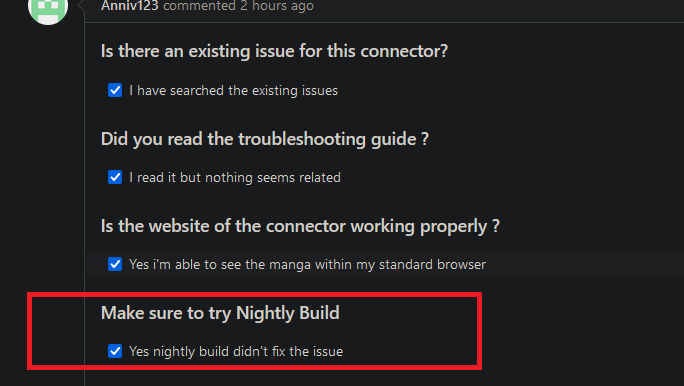 Connector Not Working · Issue 6357 · Manga Downloadhakuneko · Github 