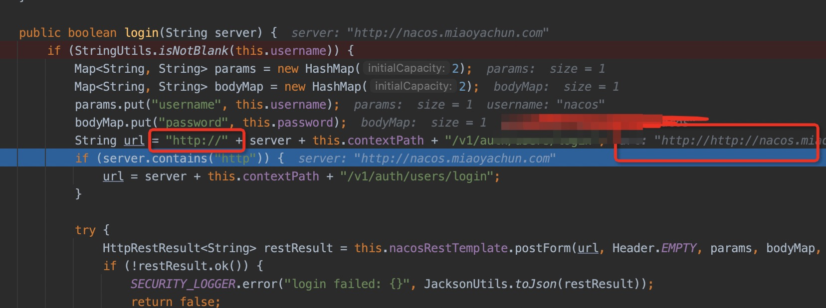 Keep printing ERROR log c.a.nacos.client.security.SecurityProxy: login ...