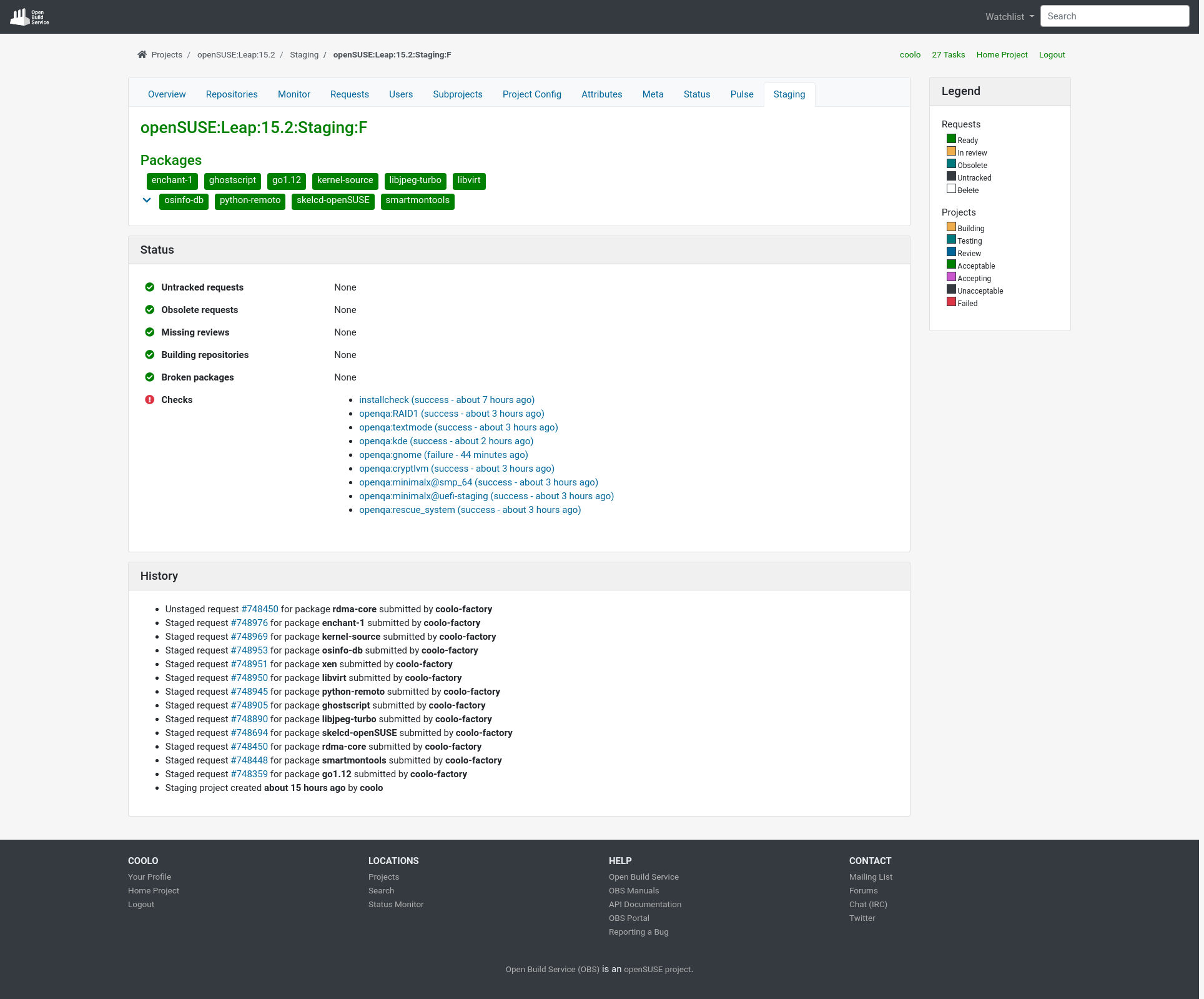 Indicate failed and succeeded checks with more than text · Issue #8741 ...