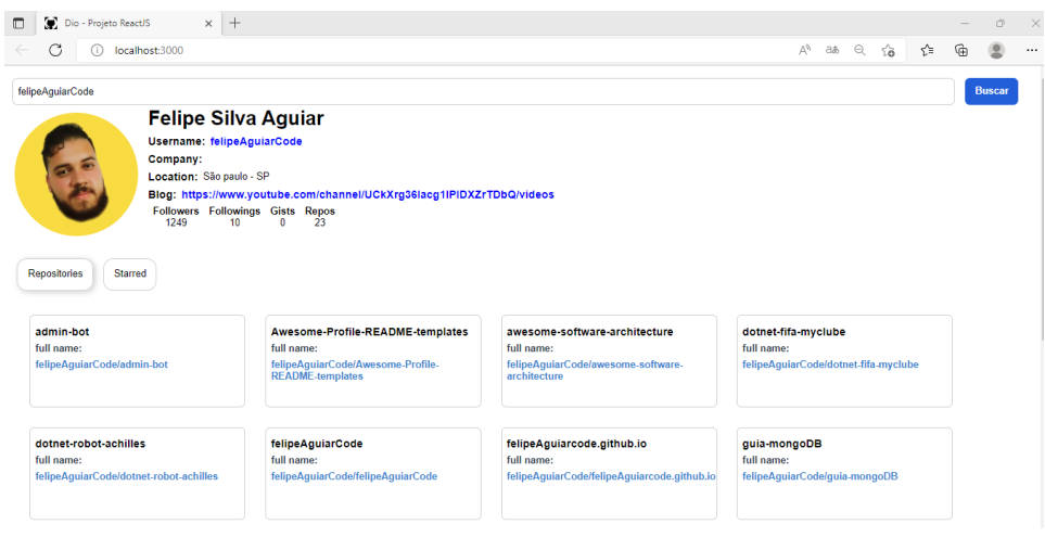 GitHub - ContiRodrigues/dio-reactjs-projeto-buscador