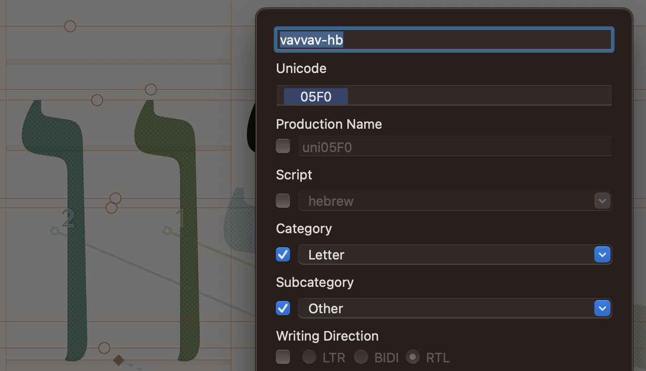 Hebrew: Some misplaced nikud under double-yud and double-vov digraphs · Issue #6062 · google ...