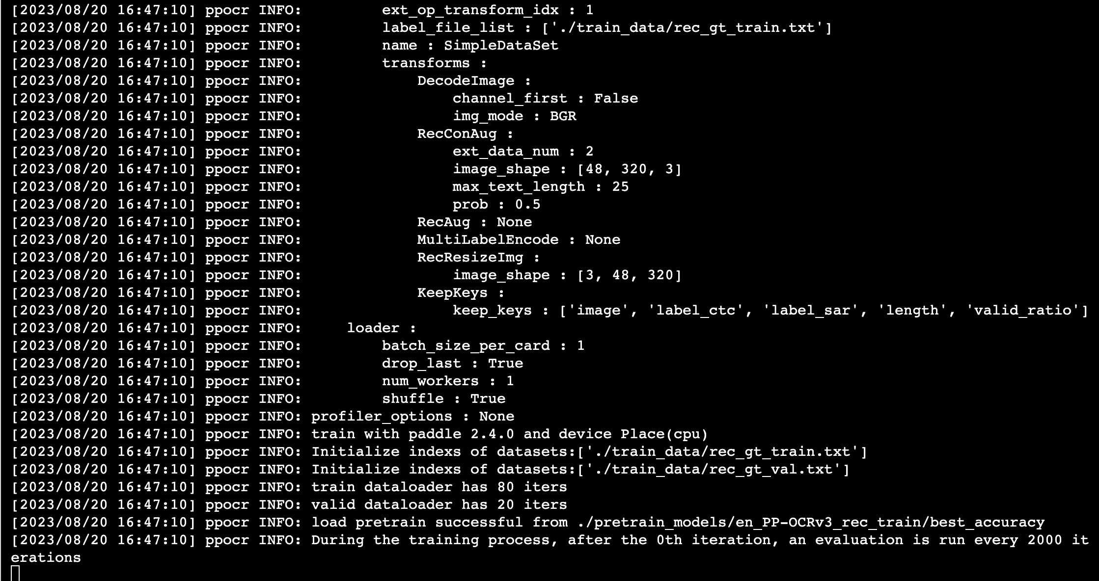 paddleocr 训练卡死 · Issue #10683 · PaddlePaddle/PaddleOCR · GitHub