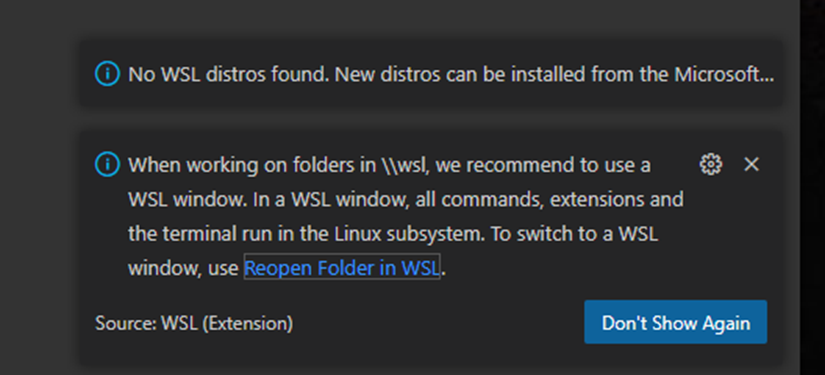 No WSL distros found. New distros can be installed from the Microsoft Store · Issue #8865 ...