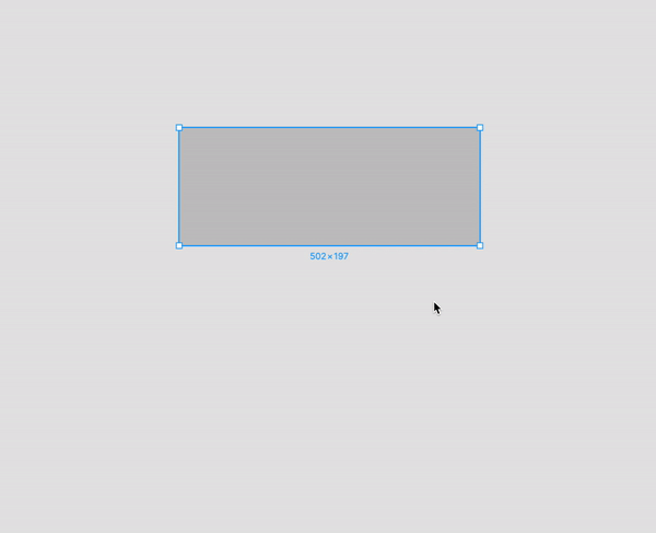 Pressing "shift" when resizing a rectangle sets the aspect ratio to ...