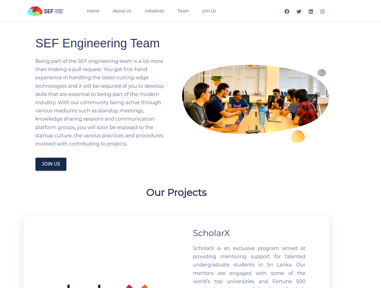 Increase the gap between Description and Project section in engineering page · Issue #1500 · sef ...