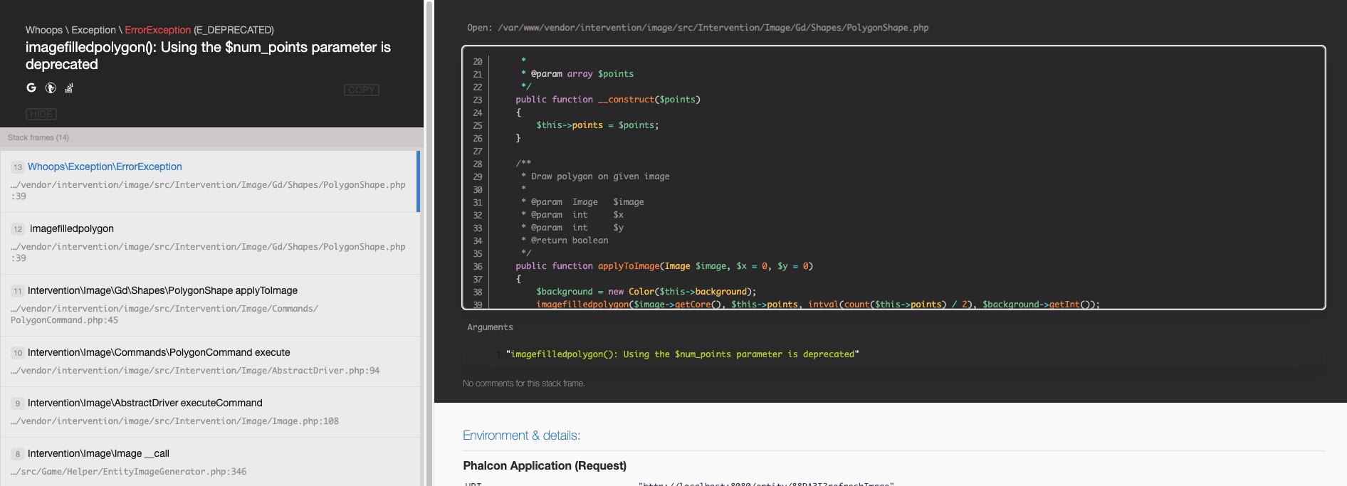 Deprecation Warning Intervention Image Gd Shapes Polygonshape Php · Issue 1188 · Intervention