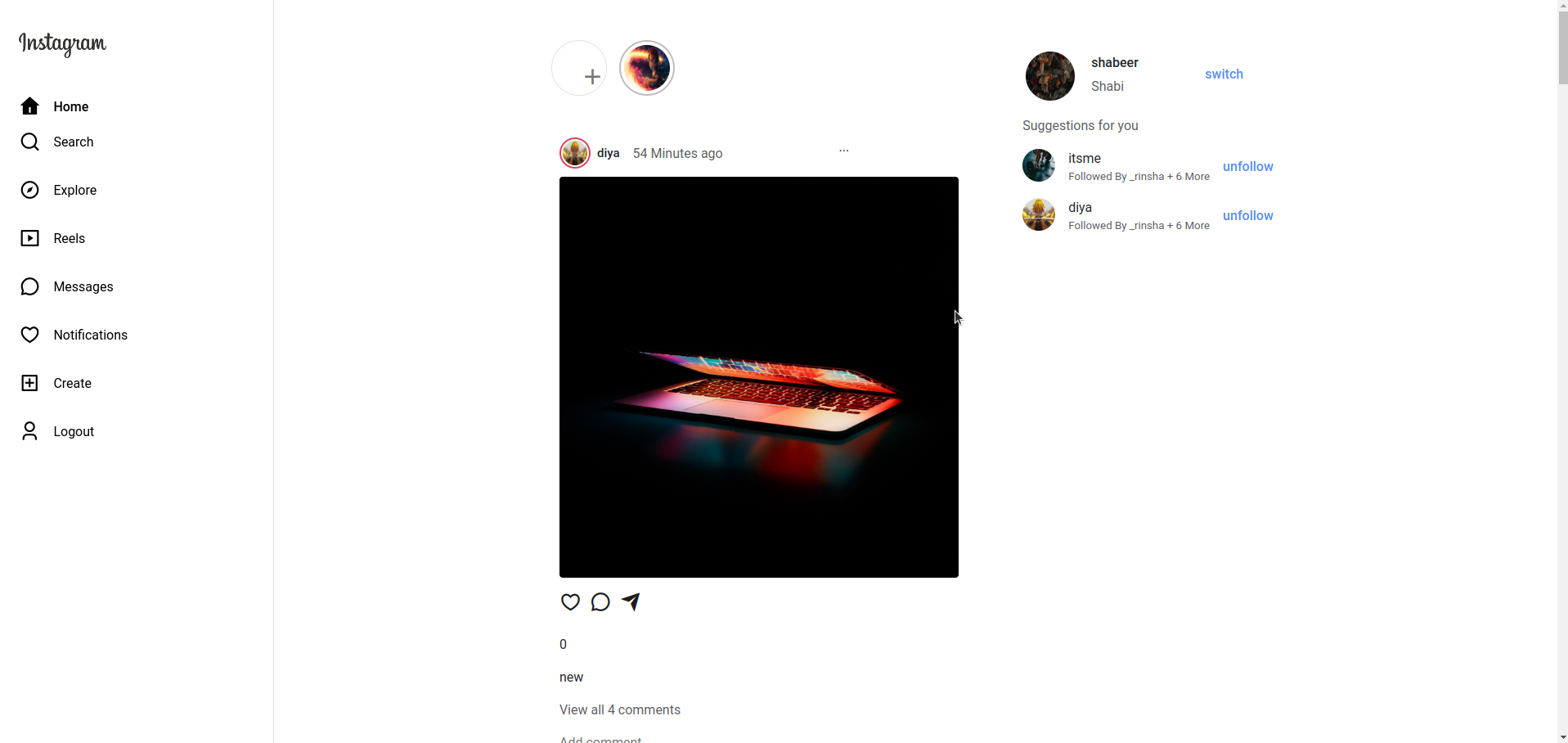 GitHub - Shabeertsy/django-react-instagram_fullstack_clone: django ... GitHub - Shabeertsy/django-react-instagram_fullstack_clone: django ...