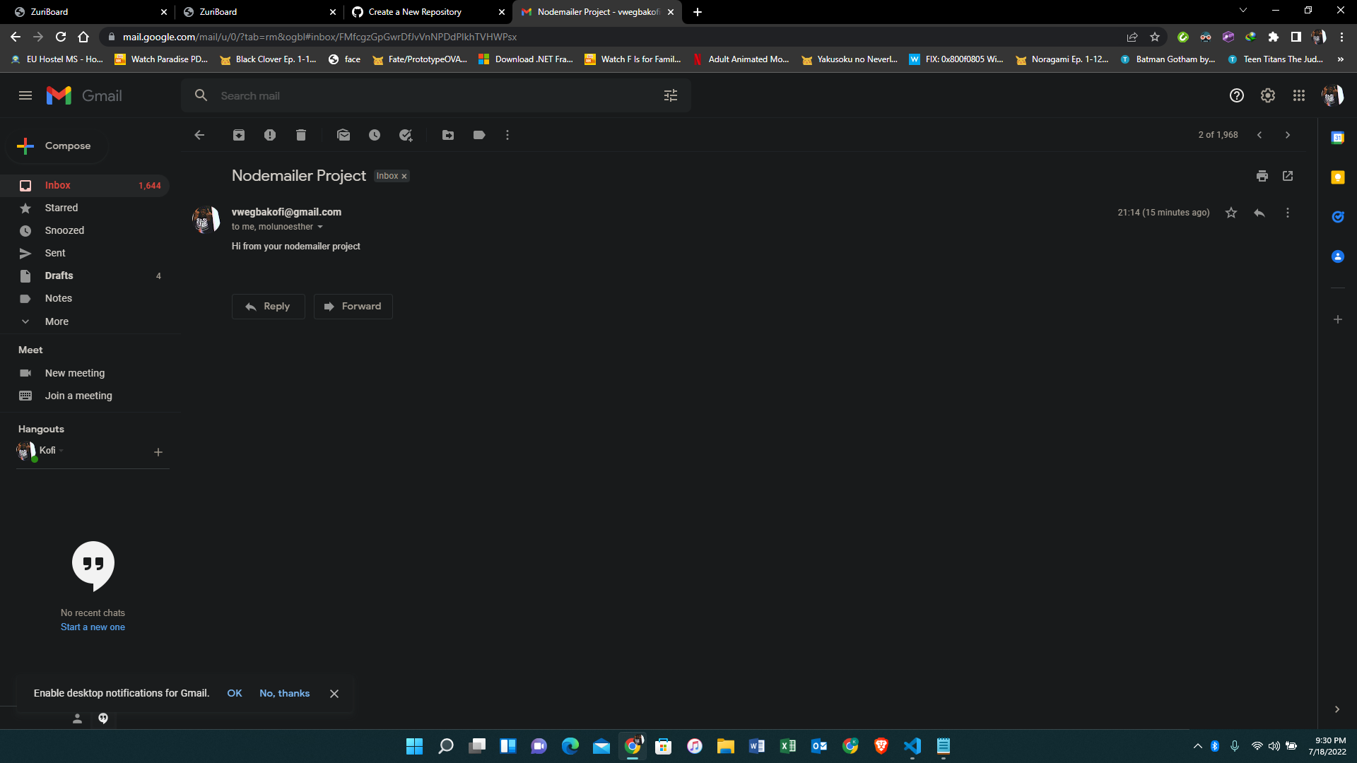 GitHub - Kofi-js/Email-Sender: Implemetation of Nodemailer