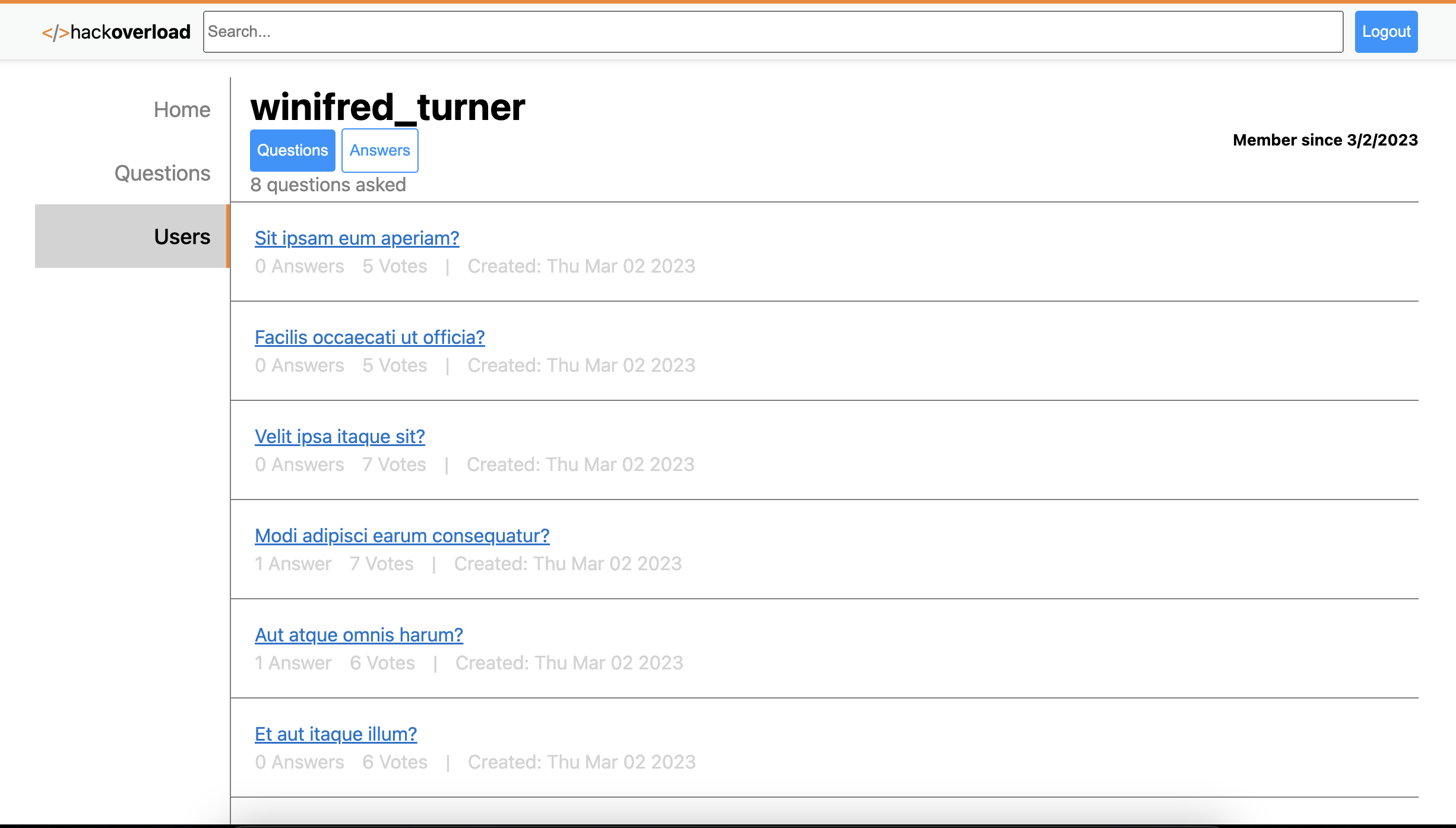 GitHub - WilliamWeihnacht/stackoverflow-clone