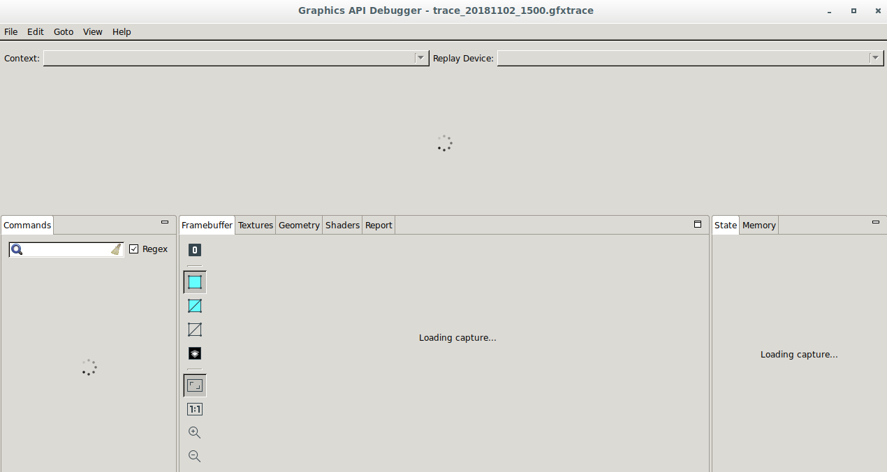 Stuck in infinite loop loading trace (Linux, desktop) · Issue #2348 · google/gapid · GitHub